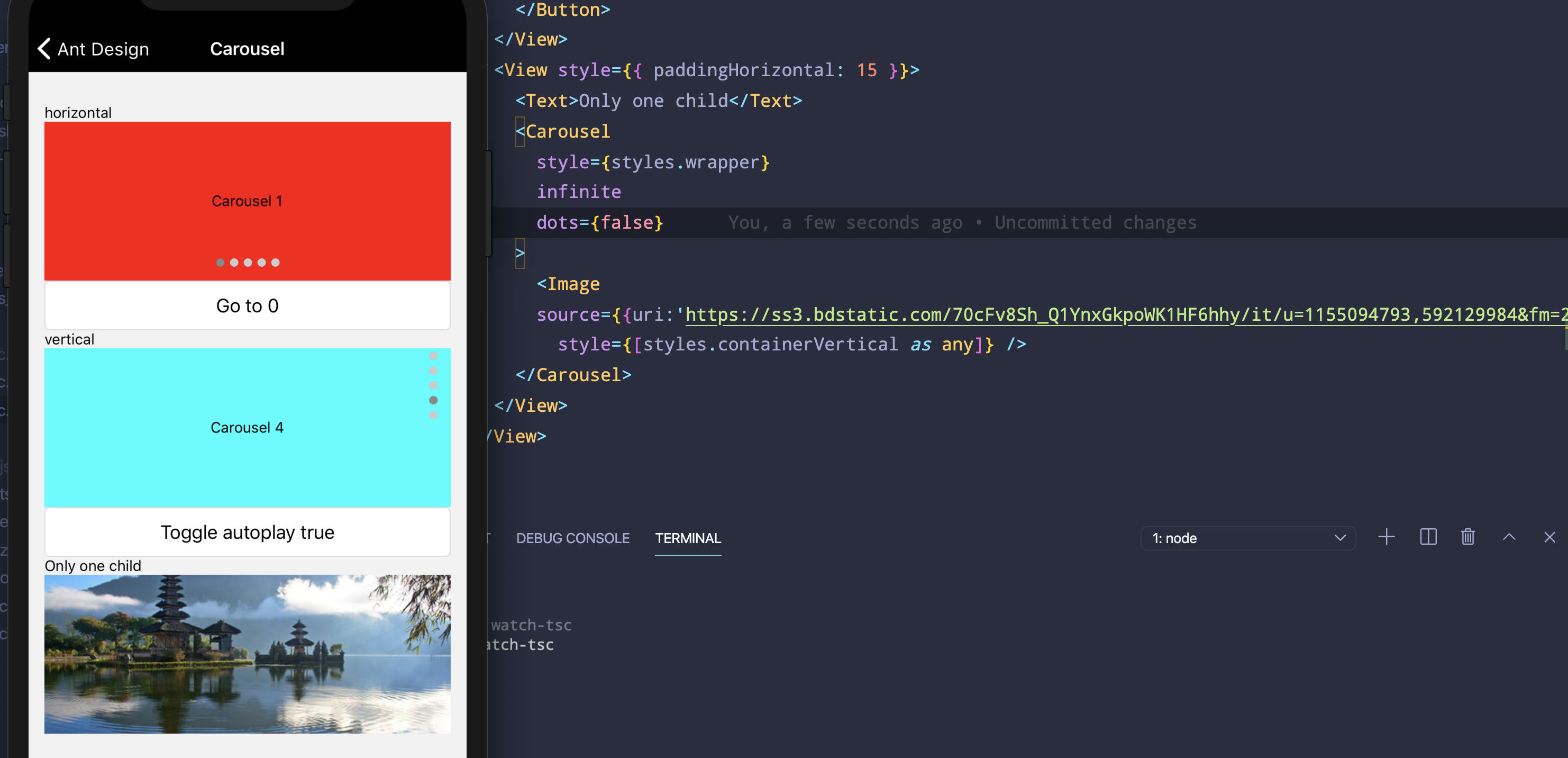 【iOS】在Carousel的内容只有1组图片的时候，iOS上无法正常显示图片的内容 · Issue #913 · ant-design ...
