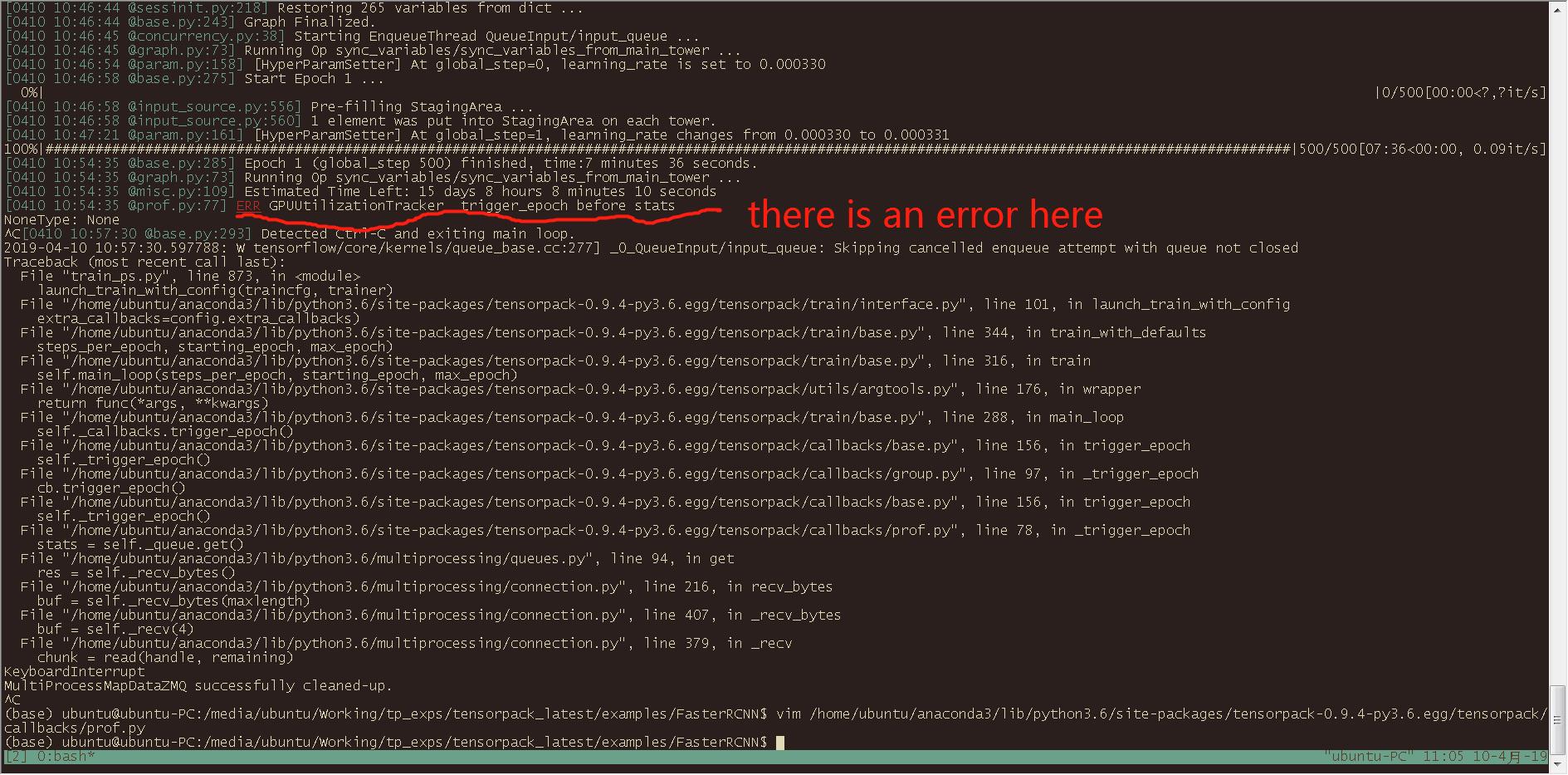 A strange training stuck · Issue #1134 · tensorpack/tensorpack · GitHub