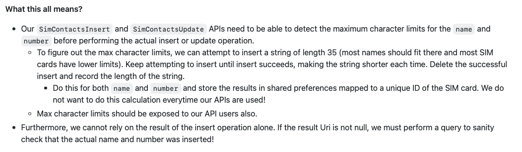 Detect SIM card name and number max character limits · Issue #201 ...