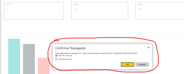 How to Remove the dialog box when I have a custom chart in Power BI ...