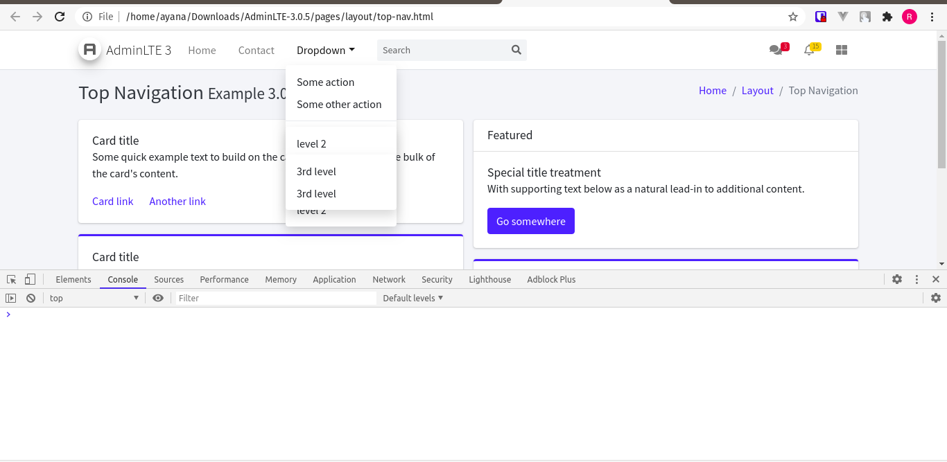 [BUG] Mulitple Level Dropdown Menu Overlapping · Issue #2919 · ColorlibHQ/AdminLTE · GitHub