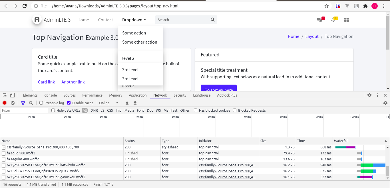 [BUG] Mulitple Level Dropdown Menu Overlapping · Issue #2919 · ColorlibHQ/AdminLTE · GitHub
