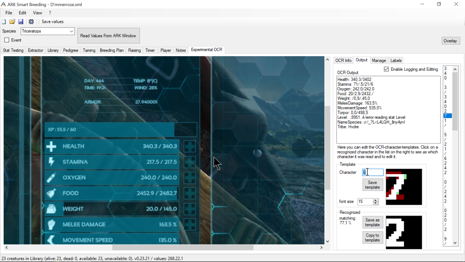 OCR Flaws · Issue #529 · cadon/ARKStatsExtractor · GitHub