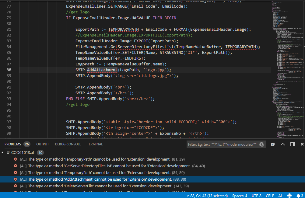 SMTP AddAttchement not supported · Issue #3745 · microsoft/AL · GitHub