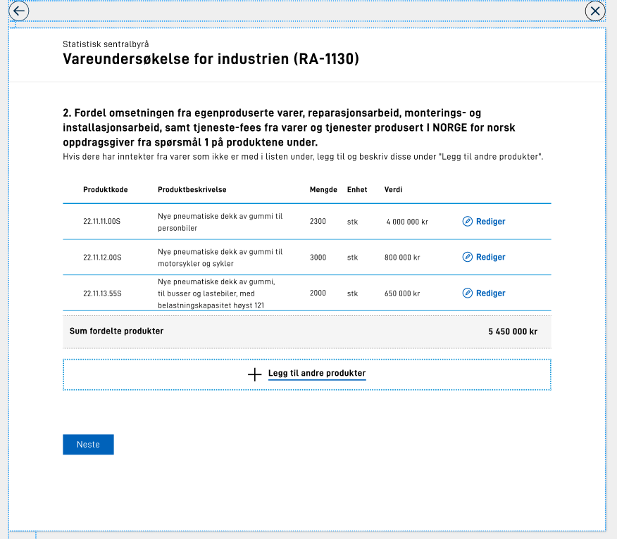 Vareundersøkelse For Industrien Ra 1130 · Issue 55 · Altinn App Migration · Github