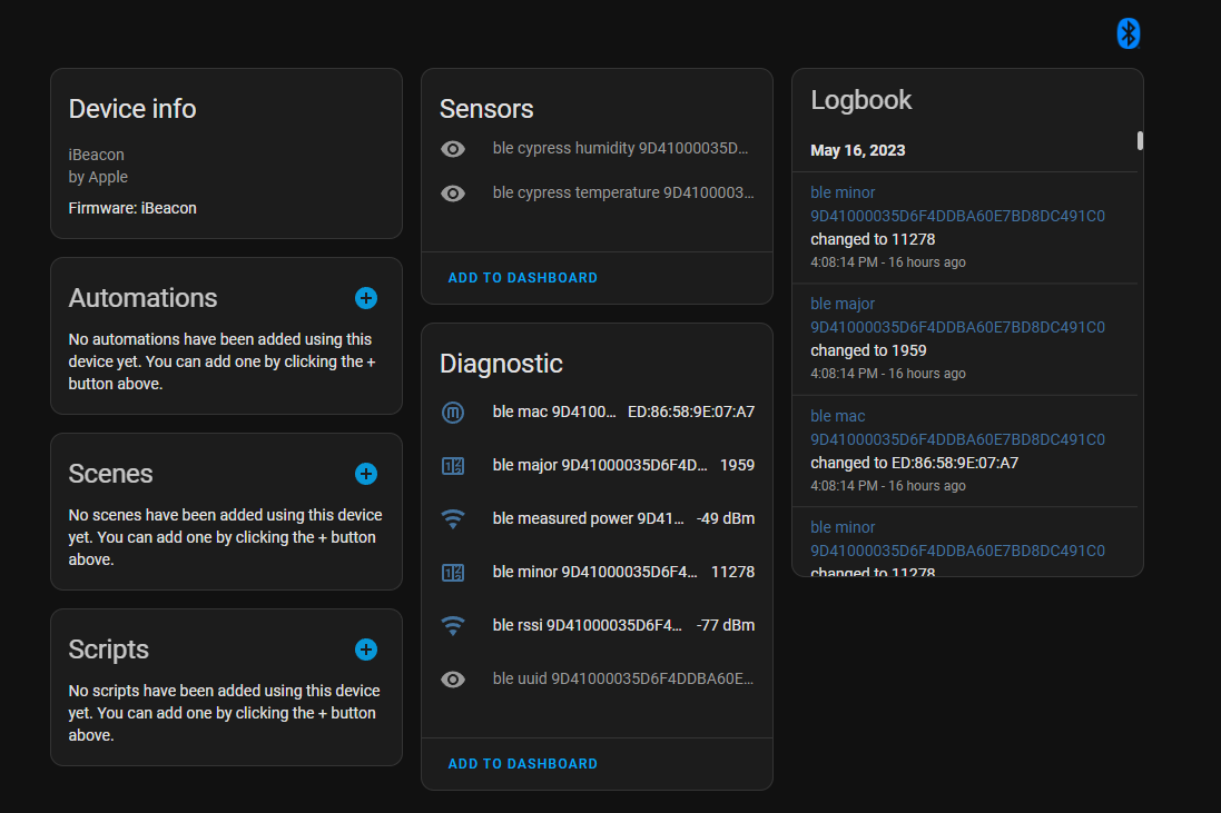 [Bug]: Multiple Tile · Issue #1175 · custom-components/ble_monitor · GitHub