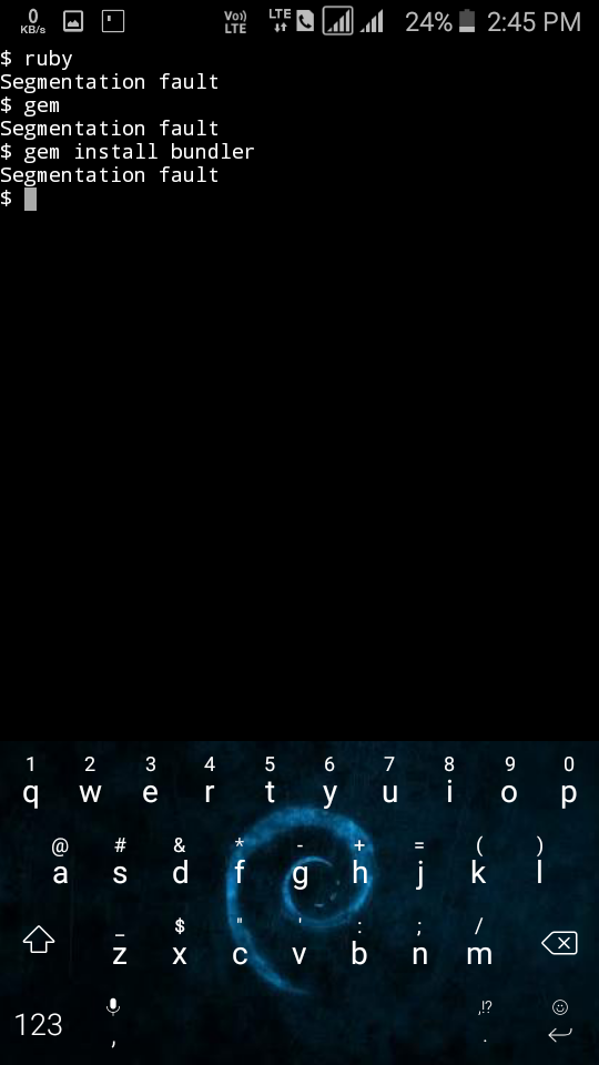 Unsupported flags & ruby segmentation fault · Issue #840 · termux/termux-app · GitHub