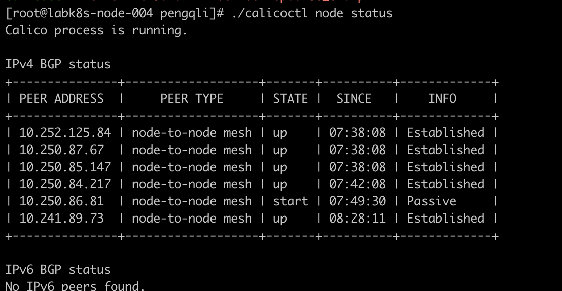 calico use ipipMode, Some node access other node pod is no work , check the calico-node is ...