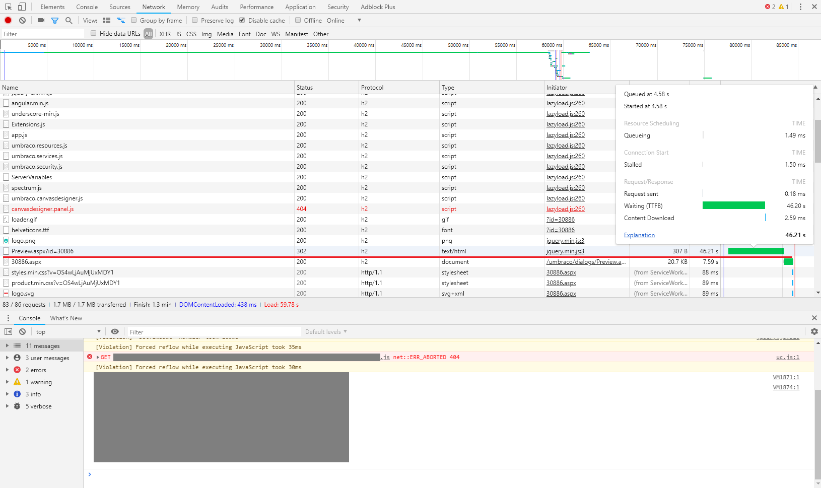 The Preview Functionality In Backoffice Is Extremely Slow · Issue 4282 · Umbracoumbraco Cms