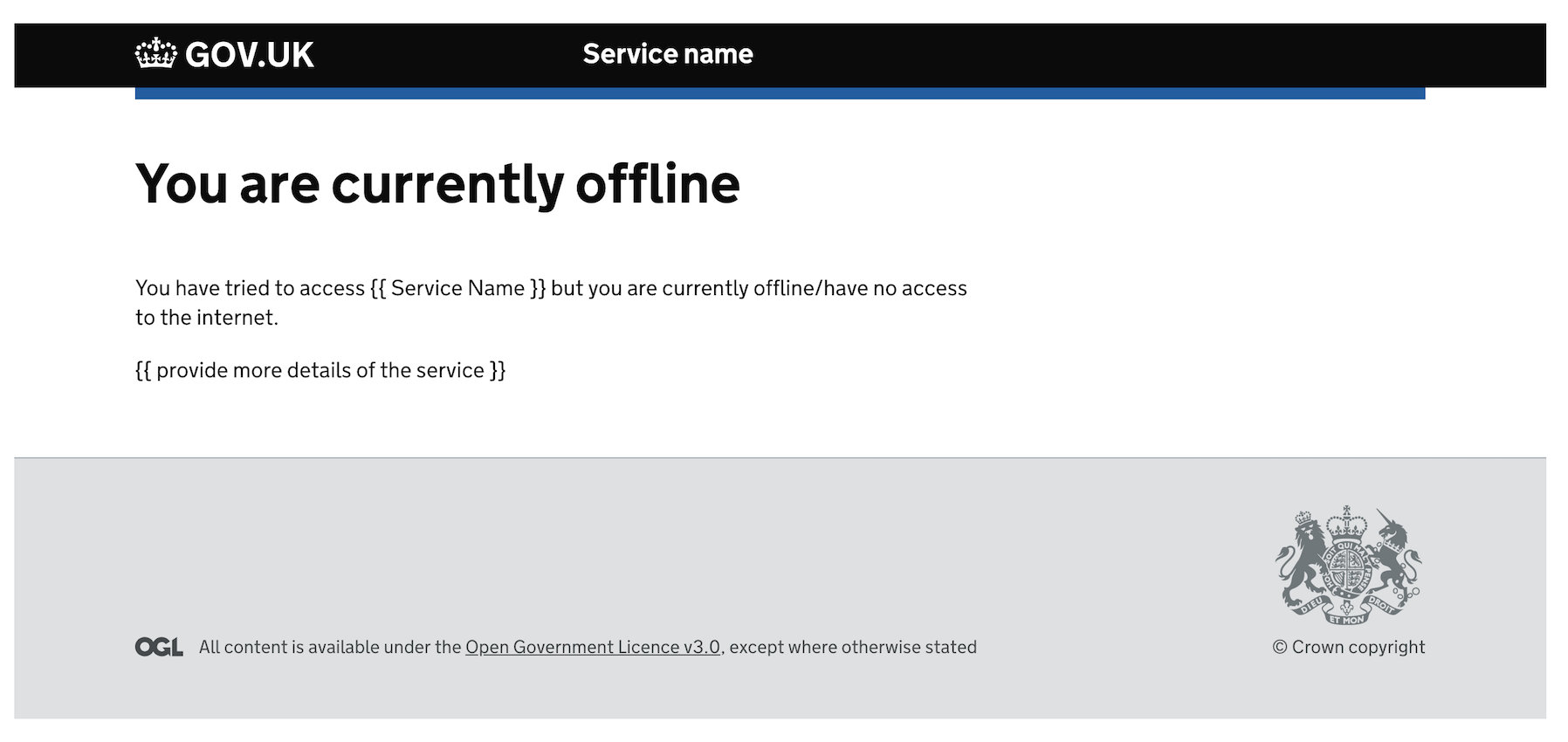Offline Page · Issue #47 · dwp/design-system-community-backlog · GitHub