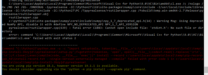 Error installing librealsense · Issue #3926 · IntelRealSense ...