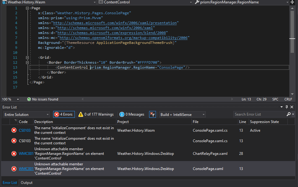xmlns:prism="using:Prism.Mvvm" does not resolve attached propery · Issue #6219 · unoplatform/uno ...