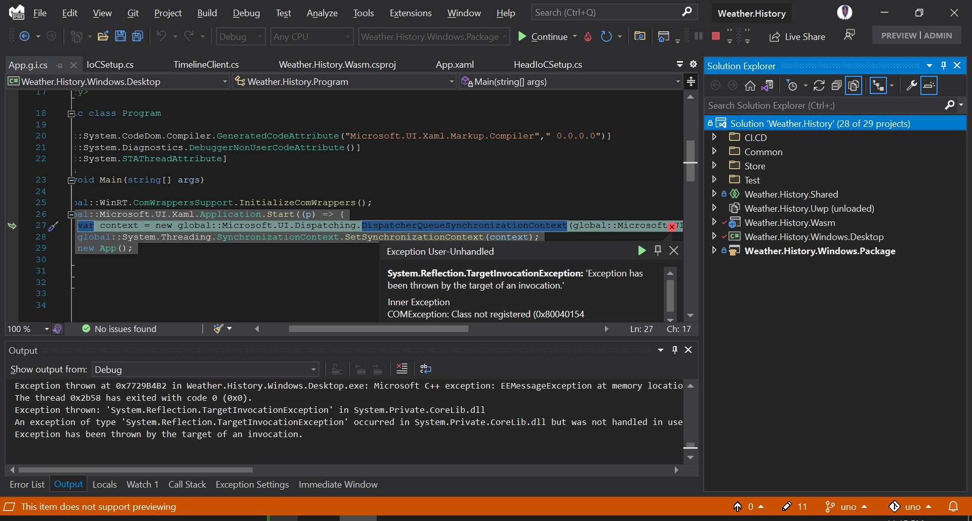System Reflection Targetinvocationexception · Issue 5497 · Microsoft Microsoft Ui Xaml · Github