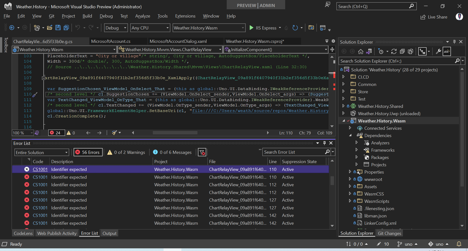 Uno.UI.SourceGenerators generated files not existing on disk? · unoplatform uno · Discussion ...