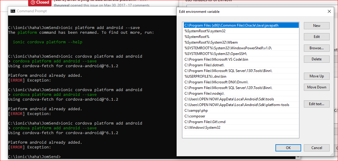 Cli 3 Error Trying To Add Android Platform · Issue 2367 · Ionic Teamionic Cli · Github 3414