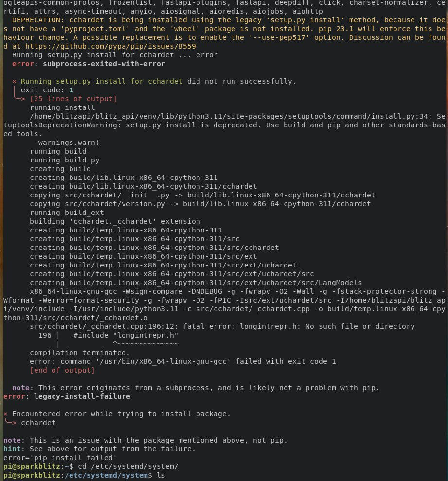 [amd64] fatpack option fails with: cchardet: finished with status ...