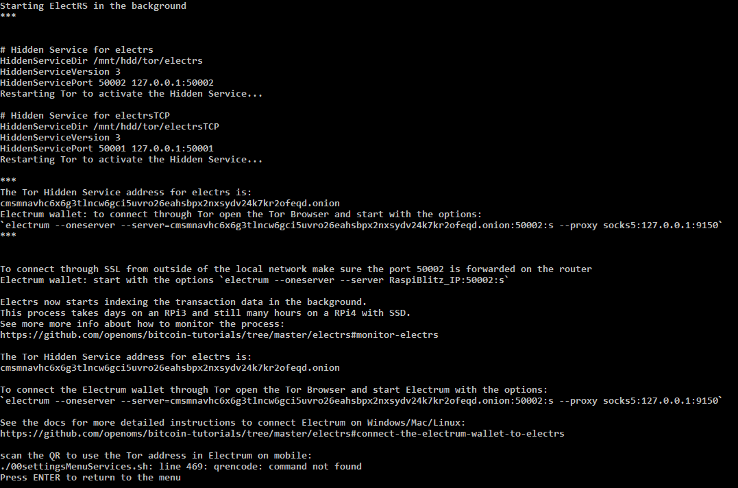 [REQ] Electrum Server · Issue #123 · raspiblitz/raspiblitz · GitHub