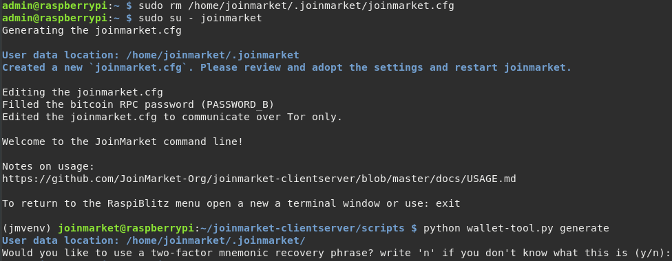 Joinmarket on the RaspiBlitz · Issue #842 · raspiblitz/raspiblitz · GitHub