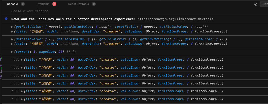 ProTable 中 在定义 某个column的 filedProps 字段时，参数 form 会由 formInstance 变为 null · Issue #4497 · ant ...