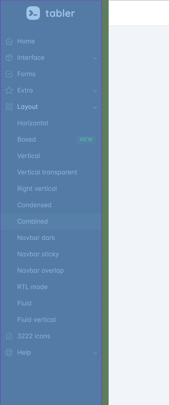 [BUG] Version 17's sidebar has more padding than version 16's · Issue #1452 · tabler/tabler · GitHub