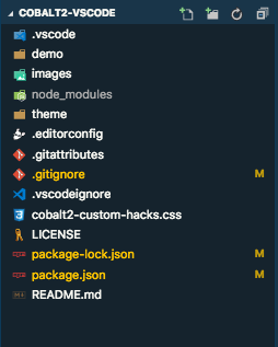Adjust filenames colors in VCS context · Issue #100 · wesbos/cobalt2-vscode · GitHub