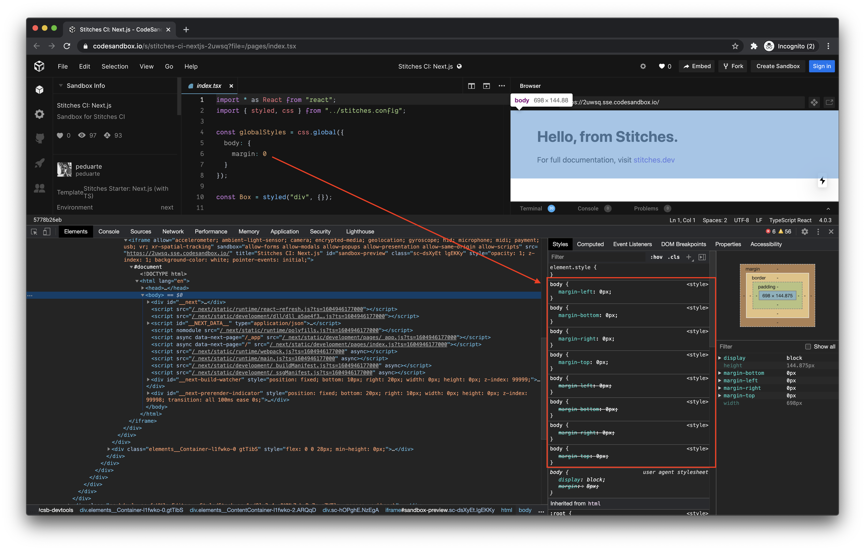 Global css / double render ? · Issue #305 · stitchesjs/stitches · GitHub