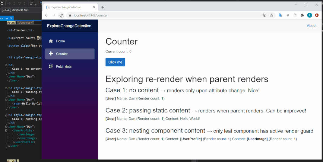 Ability to declare child content that do not set aside component re ...