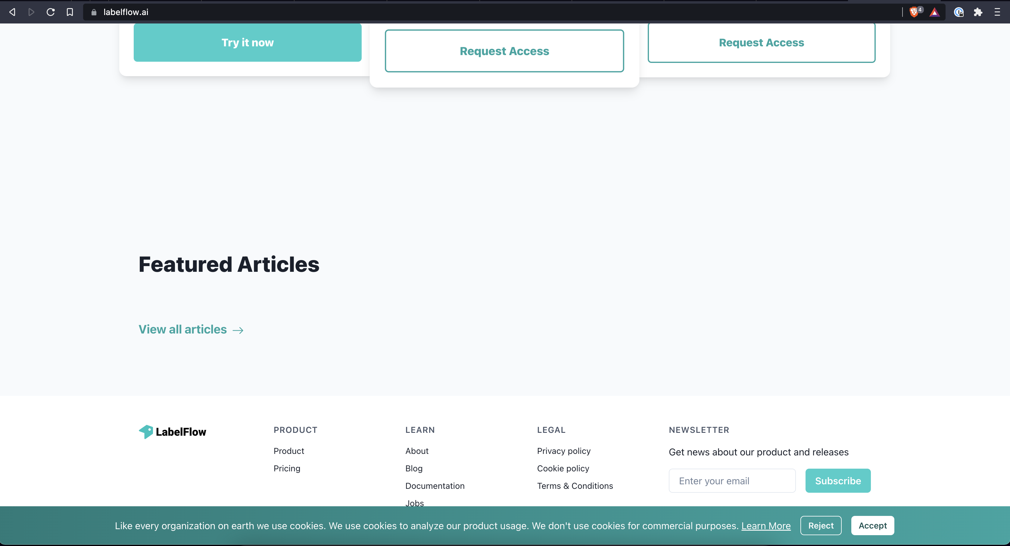 Featured Articles Are Not Visible Anymore On Labelflow Ai · Issue 914 · Labelflow Labelflow