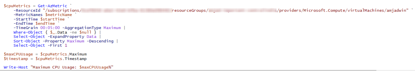 Get Azmetric Only Returns Average But No Value For Maximum Minimum · Issue 17455 · Azureazure