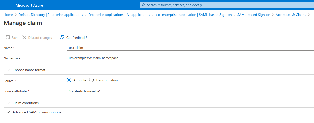 How to manage enterprise application service principal saml claims? · Issue #224 · manicminer ...