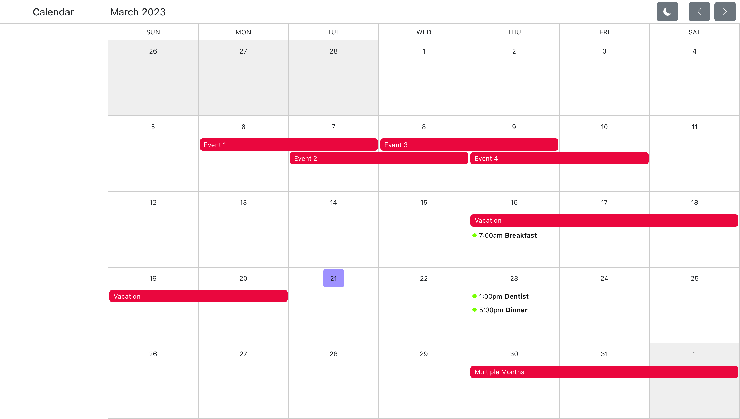 GitHub - KalebRaymond/React-Calendar