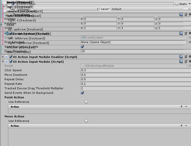 Uiactioninputmodule Inspector Bugginess · Issue 360 · Unity Technologies Inputsystem · Github