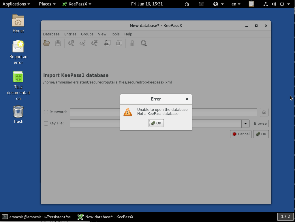 tails-3.0 KeePassX 2.0 cannot import XML · Issue #1831 · freedomofpress/securedrop · GitHub