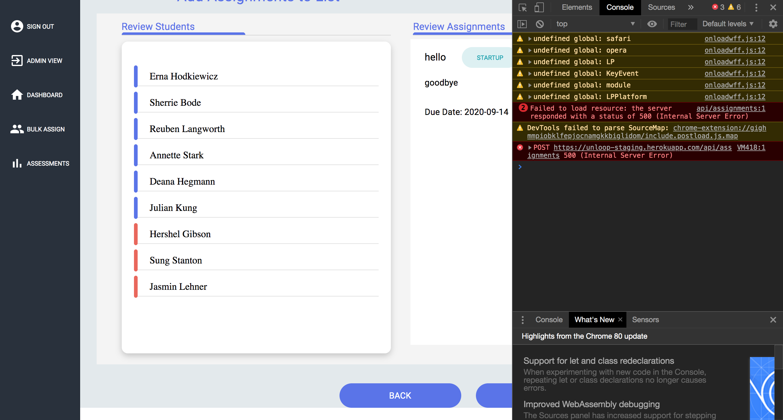 Bulk Assign 500 Error · Issue #100 · calblueprint/unloop · GitHub