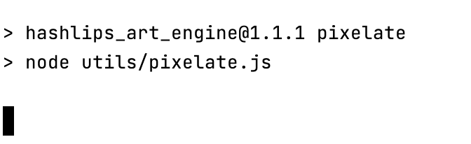 node utils/pixelate.js is not working for me. · Issue #829 · HashLips/hashlips_art_engine · GitHub