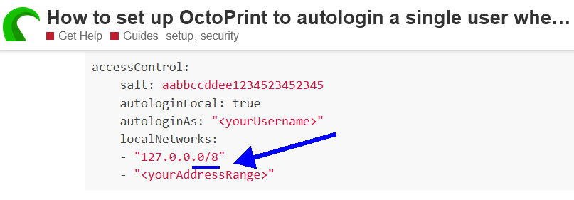 Octoprint 1.5.2 "Internal Server Error" when connecting through one of the computers inside the ...