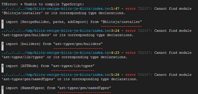 Blitz recipes failing on Ubuntu Server · Issue #658 · blitz-js/legacy-framework · GitHub
