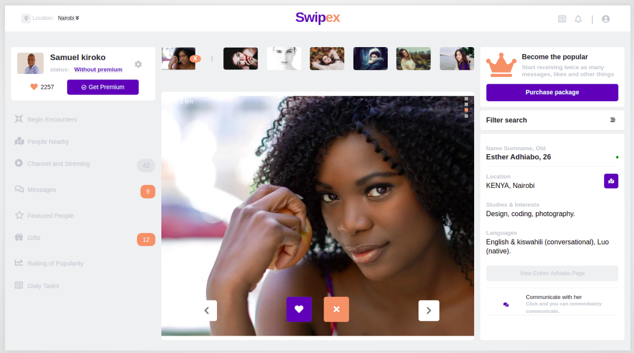 GitHub - PascalineJ/swipex-project: Microverse first capstone project: social application that ...