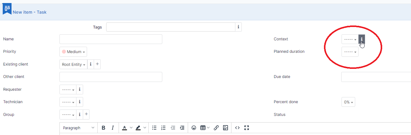 Context can not be added or changed · Issue #44 · InfotelGLPI/tasklists · GitHub