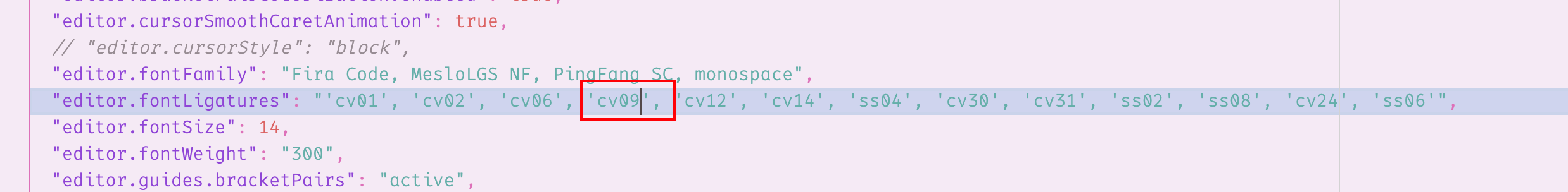 Stylistic settings impact the Chinese font variant. · Issue #1502 · tonsky/FiraCode · GitHub