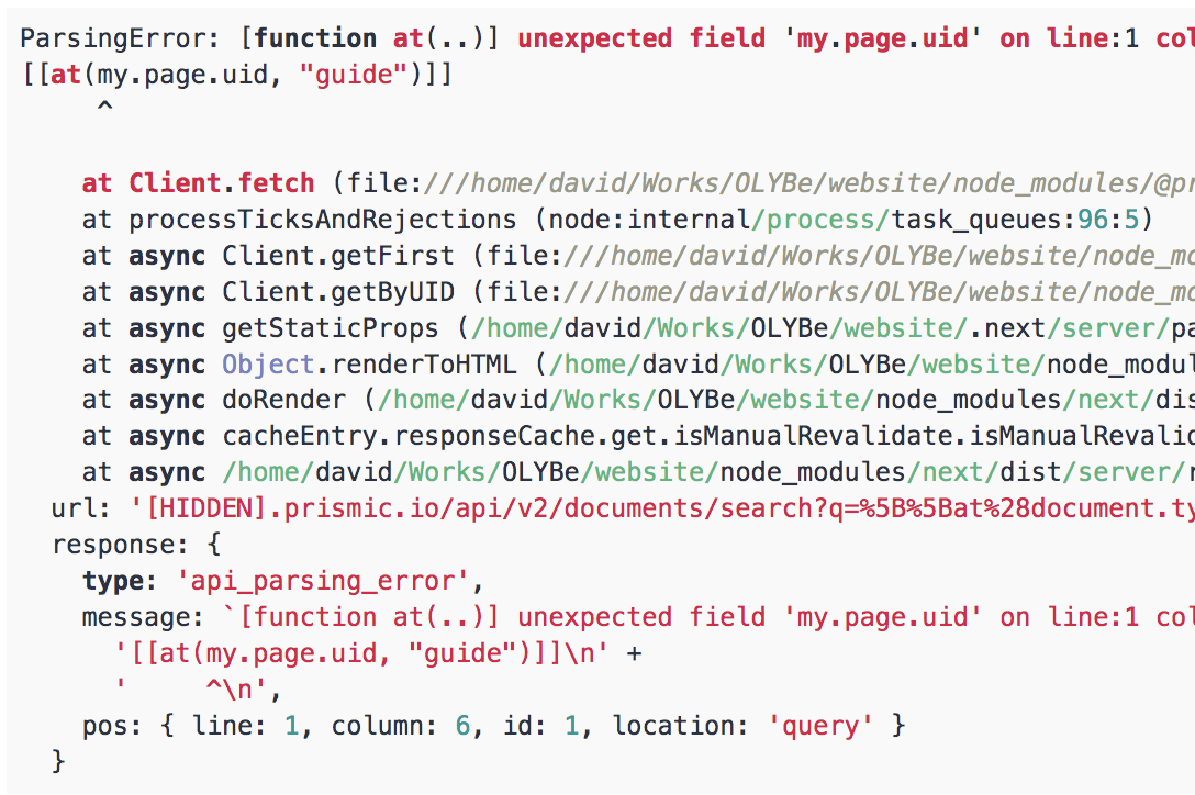 getByUID call with an unexisting uid trigger a 'api_parsing_error' error. · Issue #237 ...