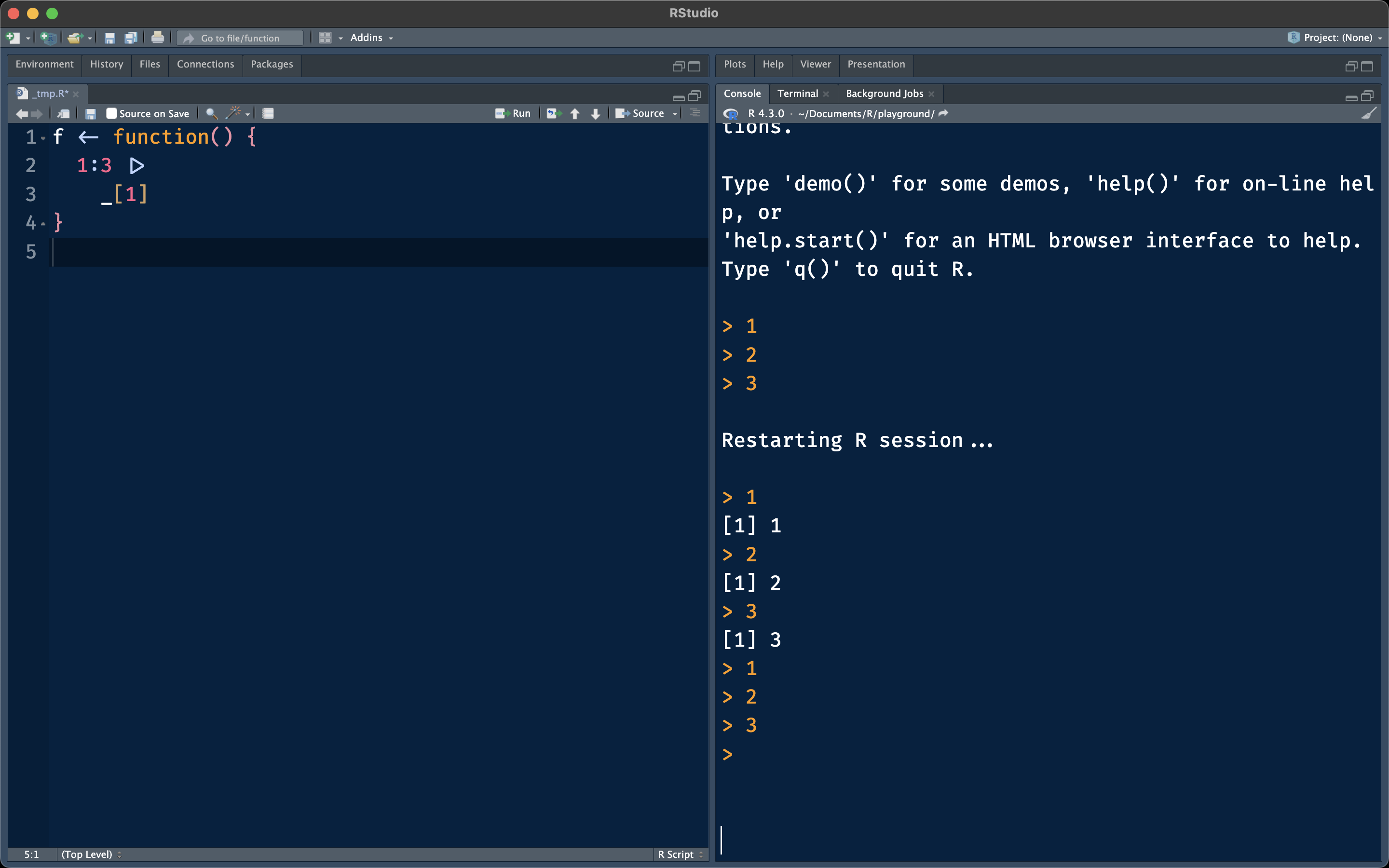 Console stops executing any code with R 4.3 underscores · Issue #13091 · rstudio/rstudio · GitHub