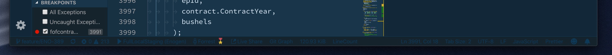 VS Code status bar colors when debugger is active · Issue #137 · wesbos ...