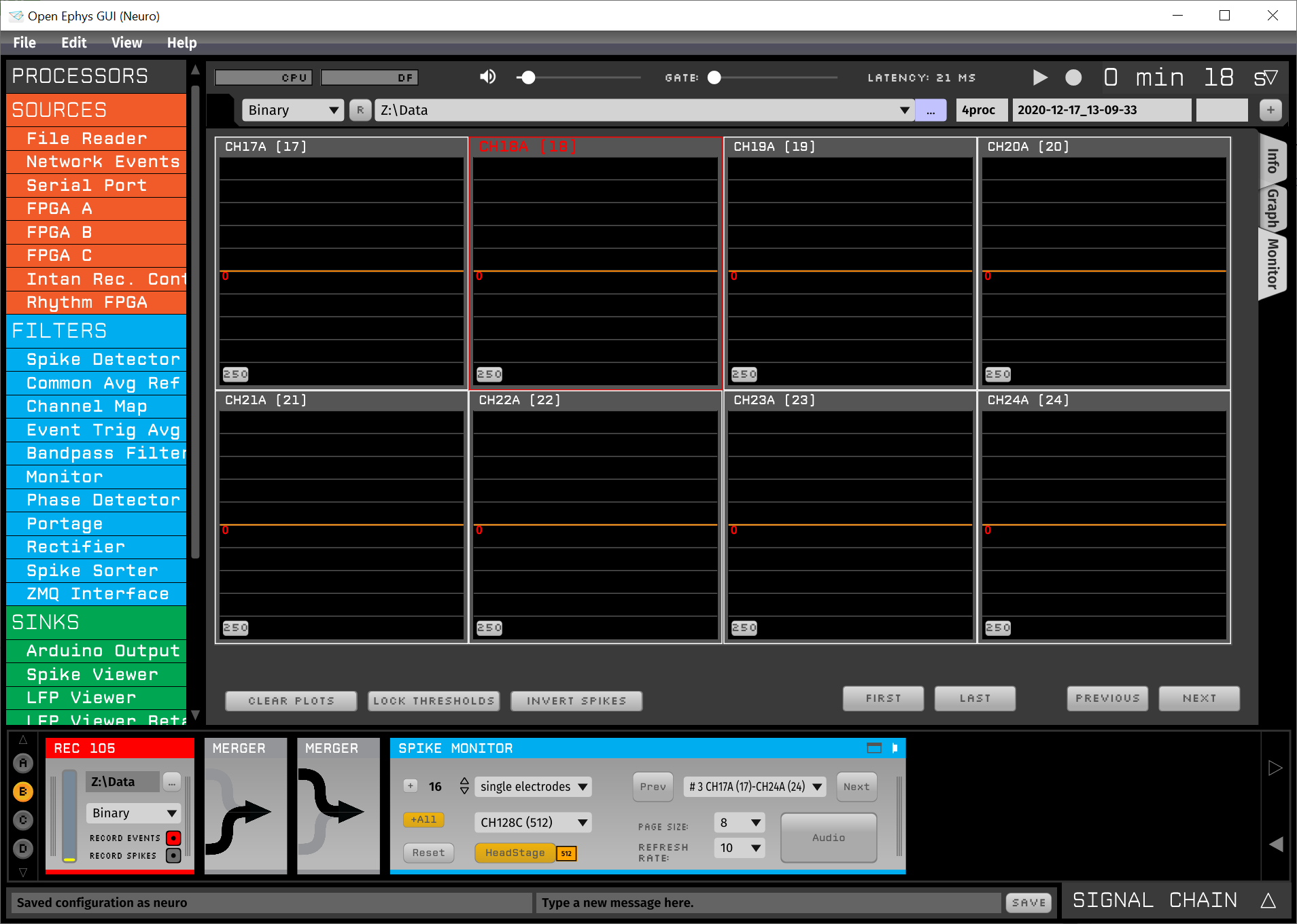 Record Node not recording all channels · Issue #397 · open-ephys/plugin-GUI · GitHub