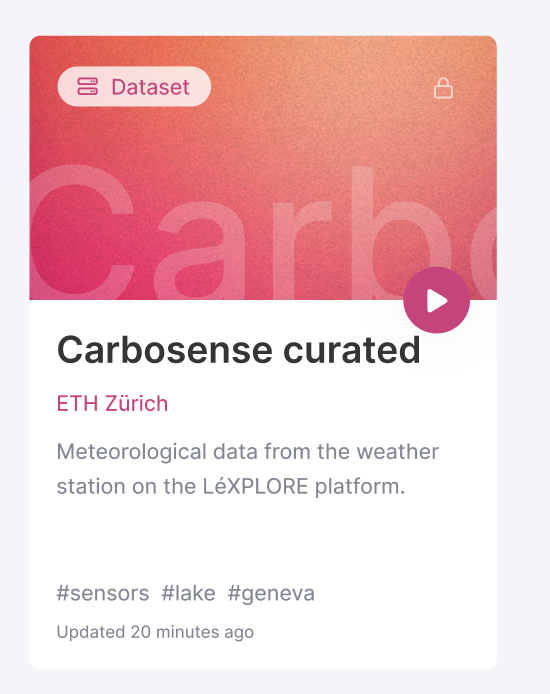 Implement [Project card in landing page and project lists, Dataset cards, Forms] from Coteries ...