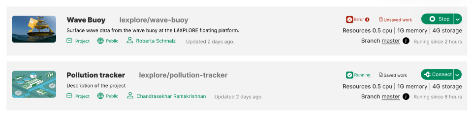 Dashboard: Add the session component list view · Issue #2305 · SwissDataScienceCenter/renku-ui ...