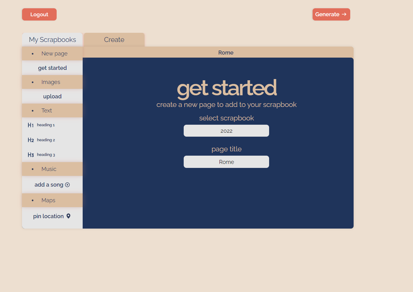 GitHub - afrah-ali/memoria: A virtual multi-media scrapbook generator for treasured memories.