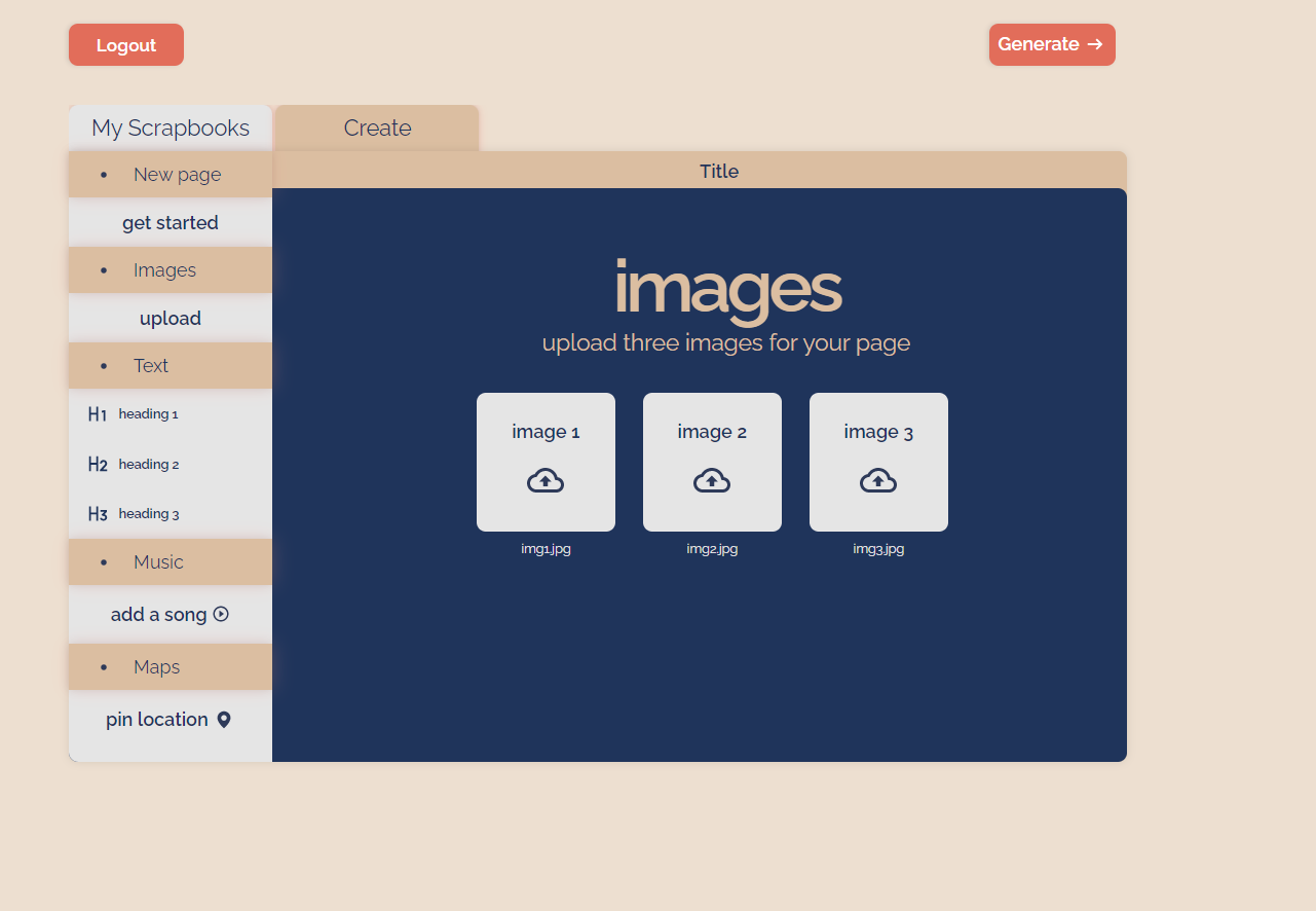 GitHub - afrah-ali/memoria: A virtual multi-media scrapbook generator for treasured memories.