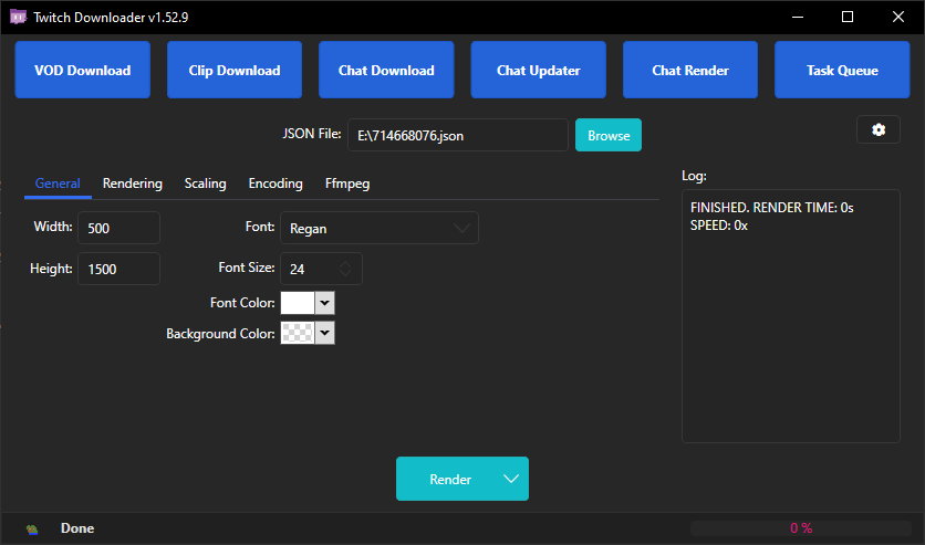 Unable to render old chat files · Issue #728 · lay295/TwitchDownloader · GitHub