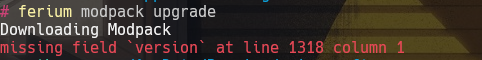 Modpack upgrade not working with DawnCraft · Issue #300 · gorilla-devs/ferium · GitHub